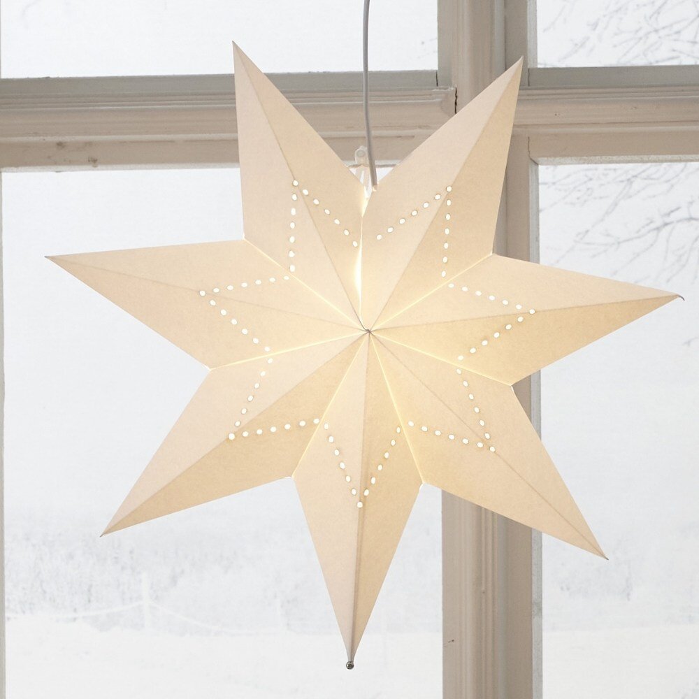 Papierstern Lysa in Weiß E14 430mm | Star Trading | 231-76