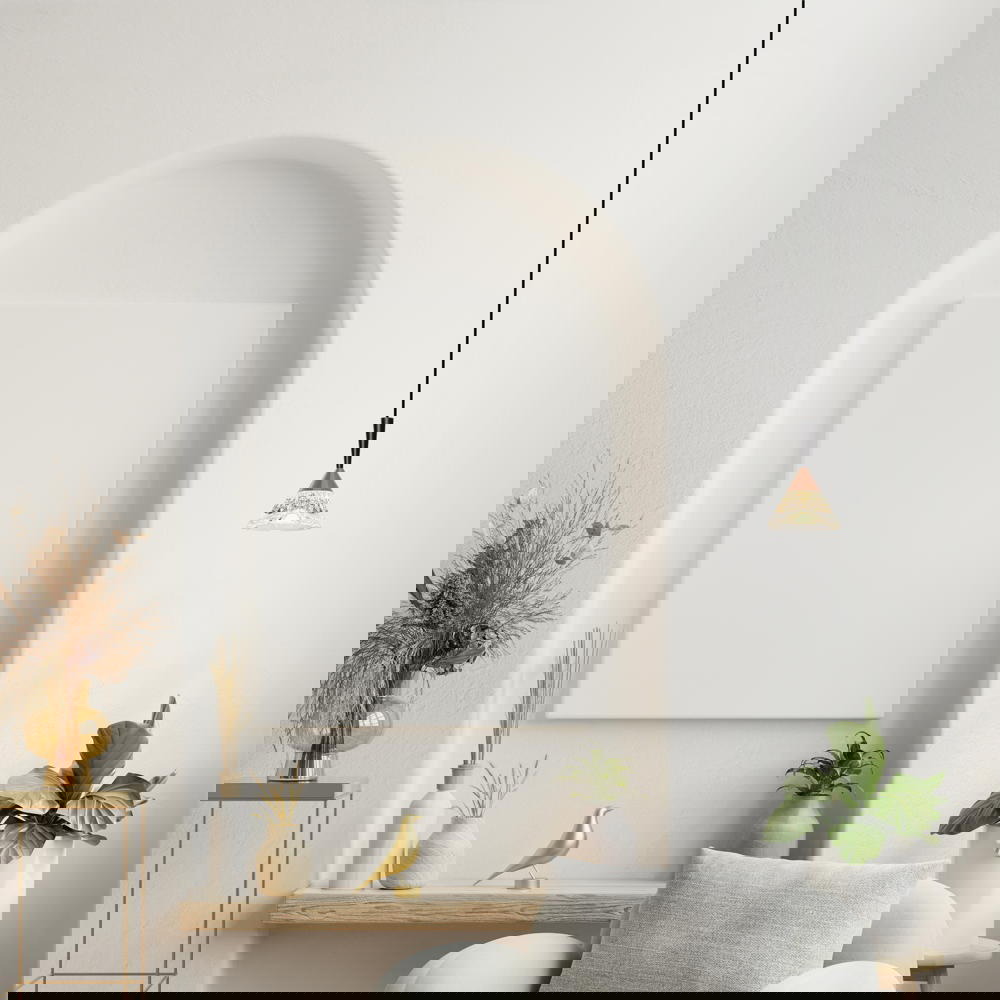 LED Pendelleuchte Paluz in Transparent und Roségold | Nova Luce