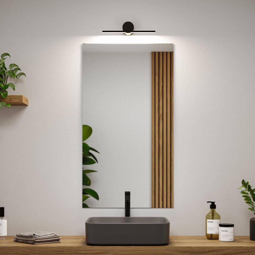 LED Spiegelleuchte Sava in Schwarz-matt IP44 | Paulmann